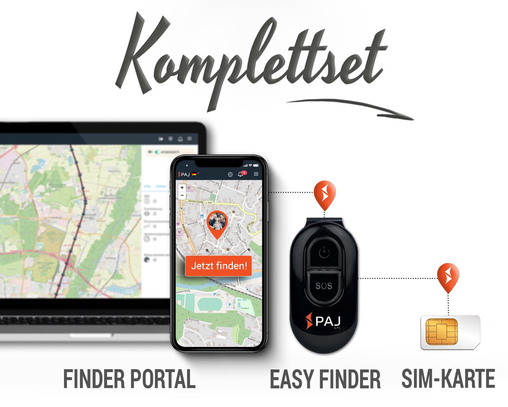 GPS Tracker & GPS Sender vom TESTSIEGER | PAJ GPS Tracking
